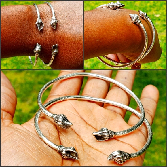 Jewelry | Rare Conch Shell West Indian Bangles | Poshmark
